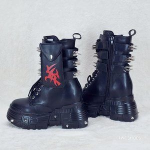 Anthony Wang | Shoes | Anthony Wang Blackest Night Cyber Punk Goth Mid ...